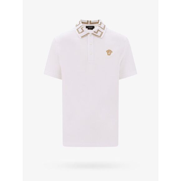 Versace | Sweaters | Versace Polo Shirt Man White Polo Shirts | Poshmark